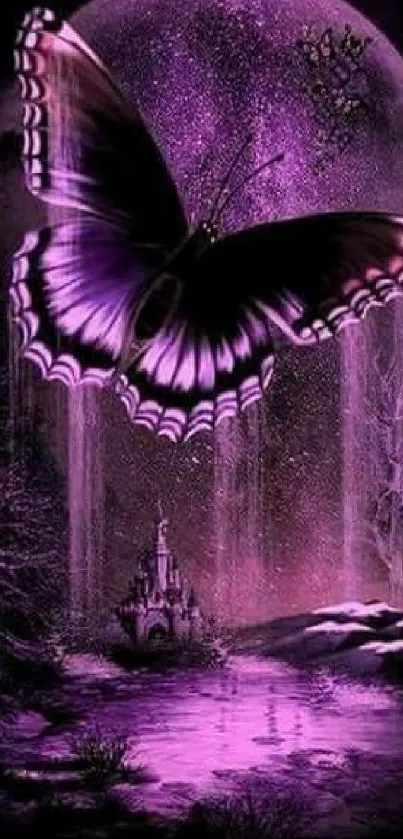 Mystical Purple Butterfly Art - free download