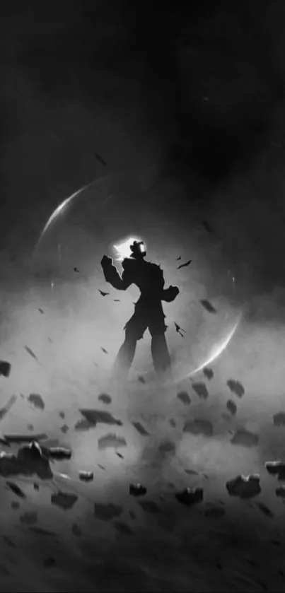 Mystical Shadow Figure Wallpaper - free download