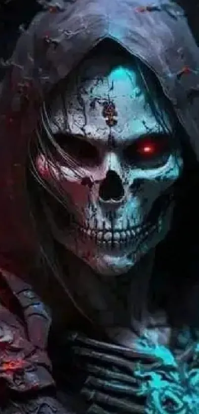 Mystical Skeleton Hooded Wallpaper - free download