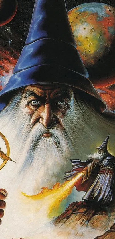 Mystical Wizard Cosmic Art - free download