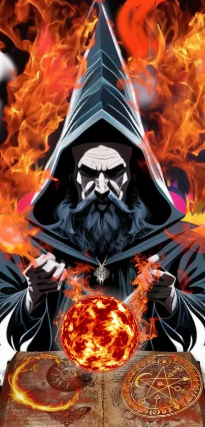 Mystical Wizard Fire Art - free download