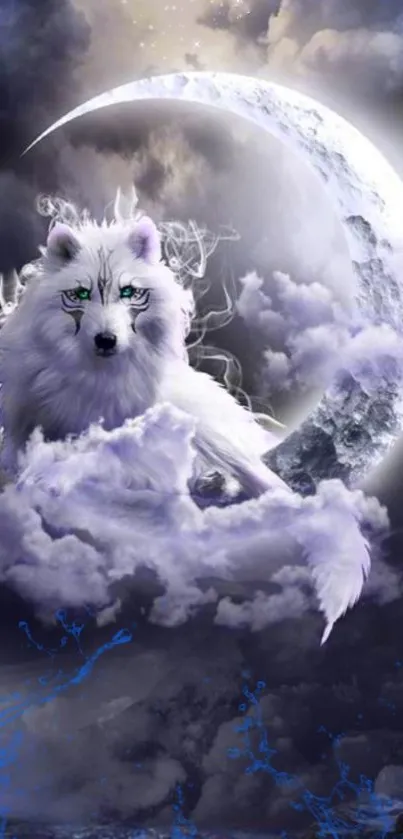 Mystical Wolf Moon Wallpaper - free download