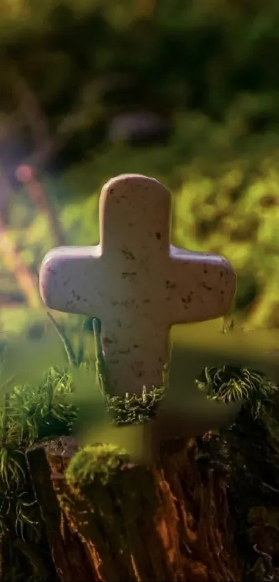 Nature's Cross in Mossy Haven - free download