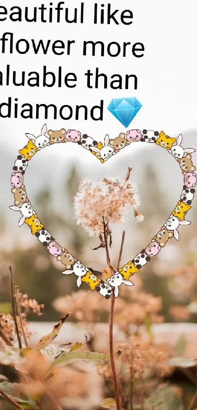 Nature Heart Wallpaper Design - free download