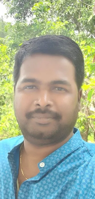 Nature-Inspired Selfie Background - free download