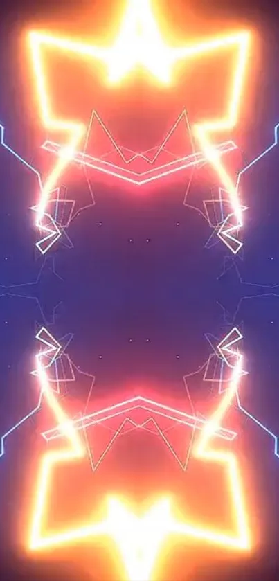 Neon Abstract Phone Wallpaper - free download