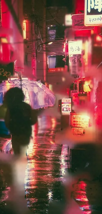 Neon Alleyway at Night Wallpaper - free download