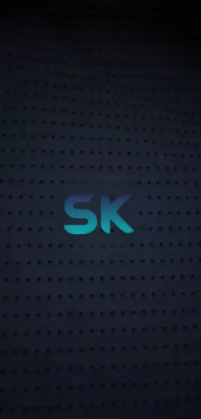 Neon Blue Logo Wallpaper - free download