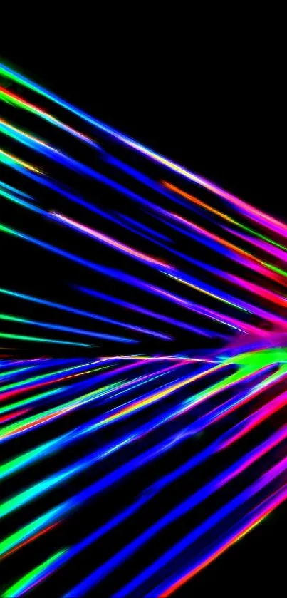 Neon Lines Abstract Wallpaper - free download