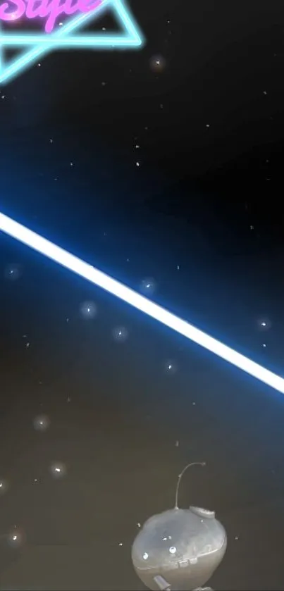 Neon Space Inspired Wallpaper - free download