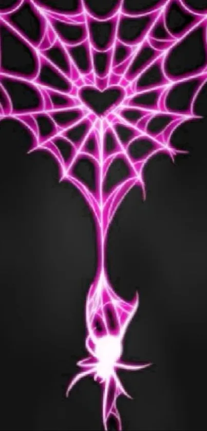 Neon Spider Web Wallpaper - free download
