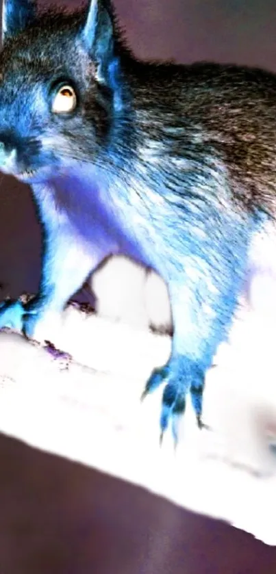 Neon Squirrel Art Wallpaper - free download