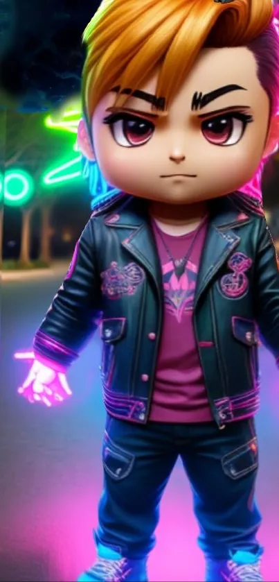 Neon Street Style Character - free download