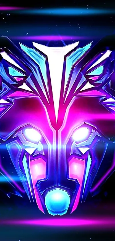 Neon Wolf Art Wallpaper - free download