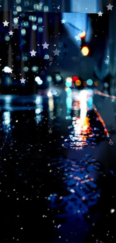 Night City Lights Reflection - free download