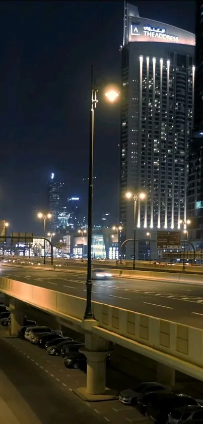 Night Cityscape Phone Wallpaper - free download