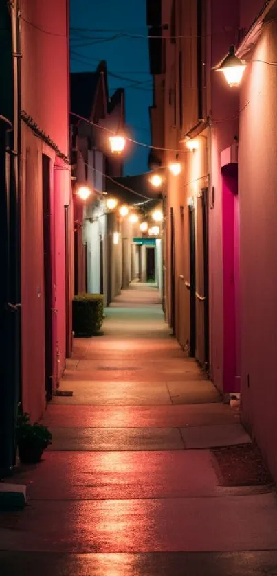 Nighttime Alleyway Lights - free download