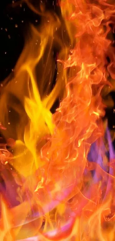 Orange Art Fire Live Wallpaper - free download