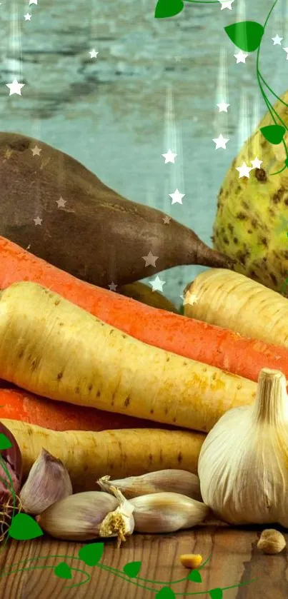 Organic Vegetables Mobile Wallpaper - free download