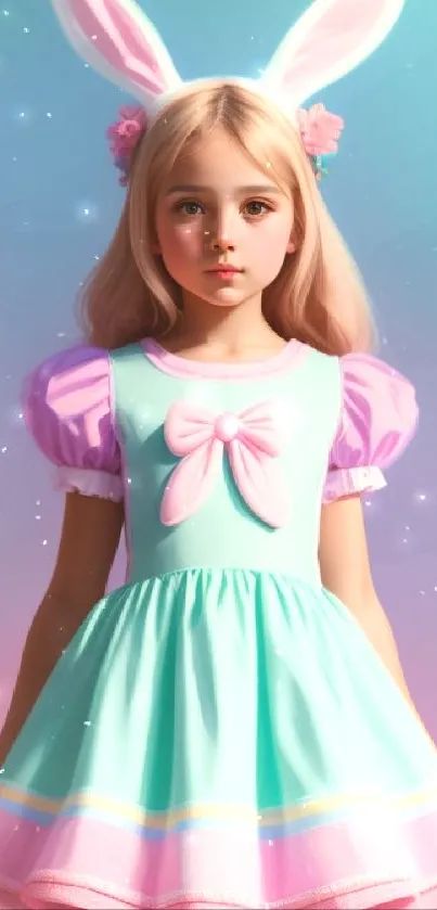 Pastel Fantasy Girl Wallpaper - free download