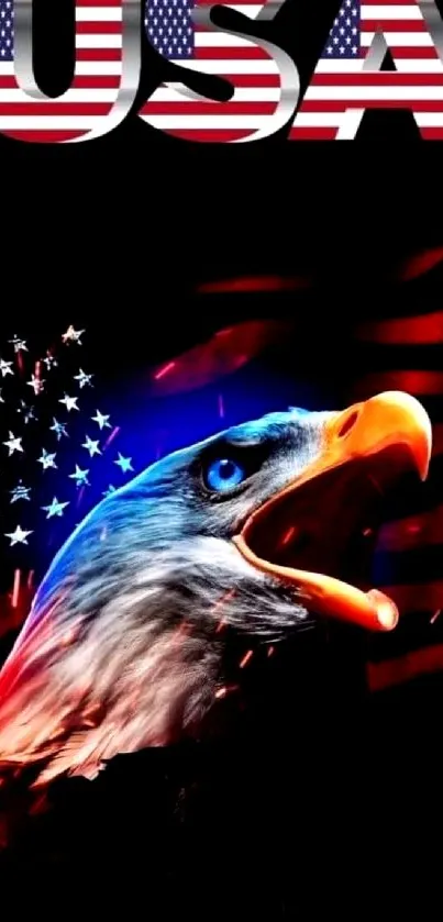 Patriotic USA Eagle Wallpaper - free download