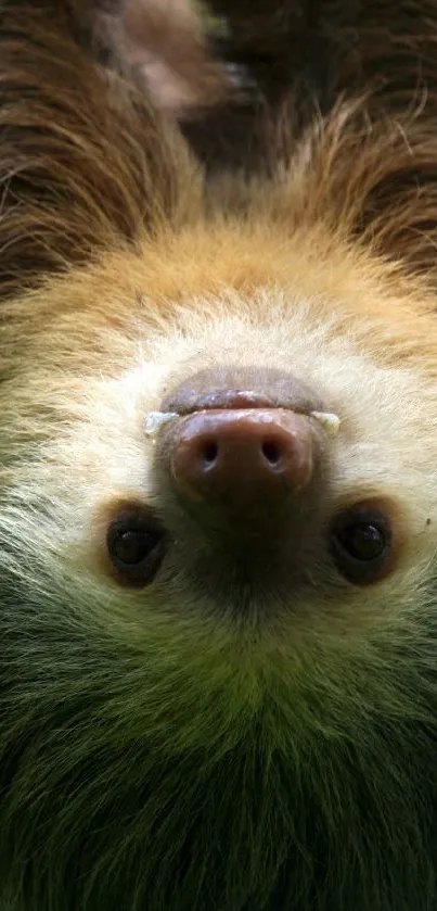 Peaceful Hanging Sloth Wallpaper - free download