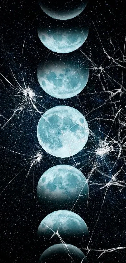 Phases of the Moon Wallpaper - free download