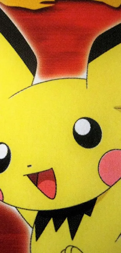 Pichu Vibrant Mobile Wallpaper - free download