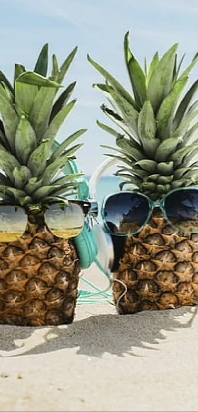 Pineapple Summer Vibe Wallpaper - free download