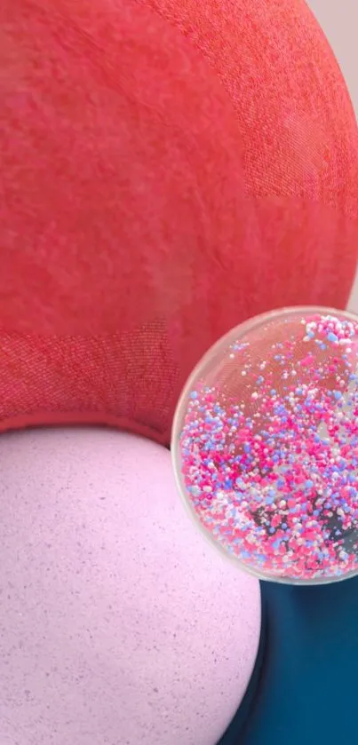 Pink Magenta Circle Live Wallpaper - free download