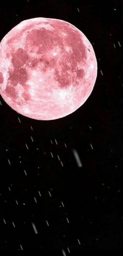 Pink Moon Night Wallpaper - free download