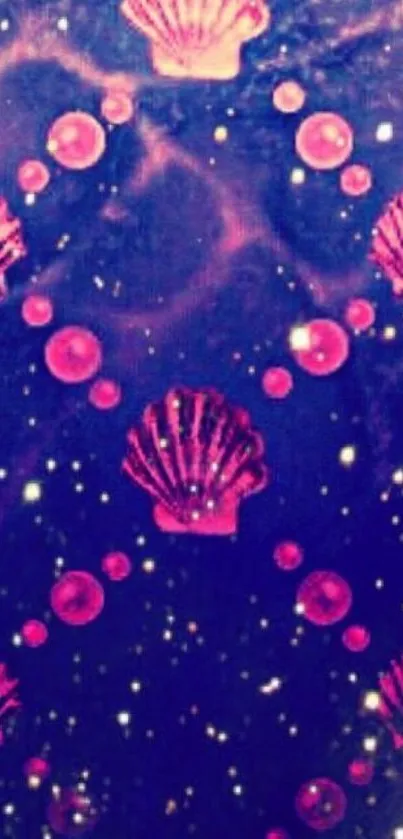 Pink Seashell Galaxy Wallpaper - free download