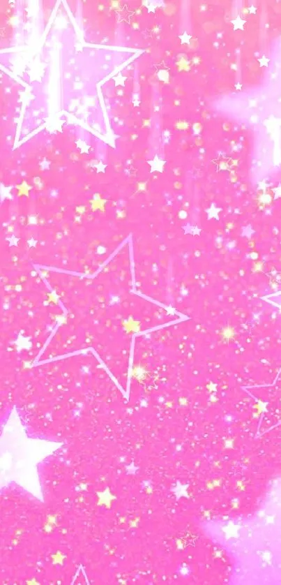 Pink Starry Mobile Wallpaper - free download