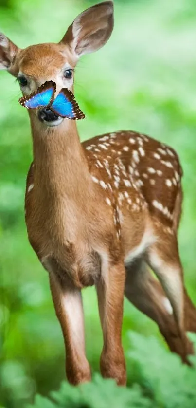 deer butterfly Live Wallpaper - free download