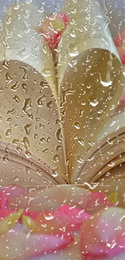 Heart-shaped book Live Wallpaper - free download
