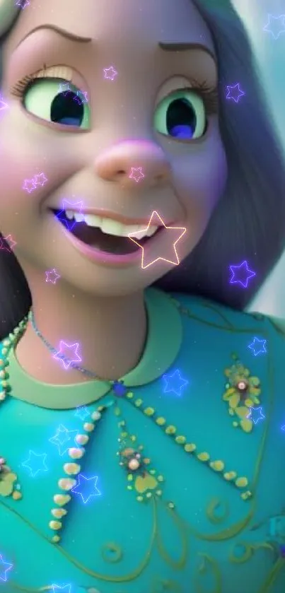 Playful Animated Character Wallpaper - free download