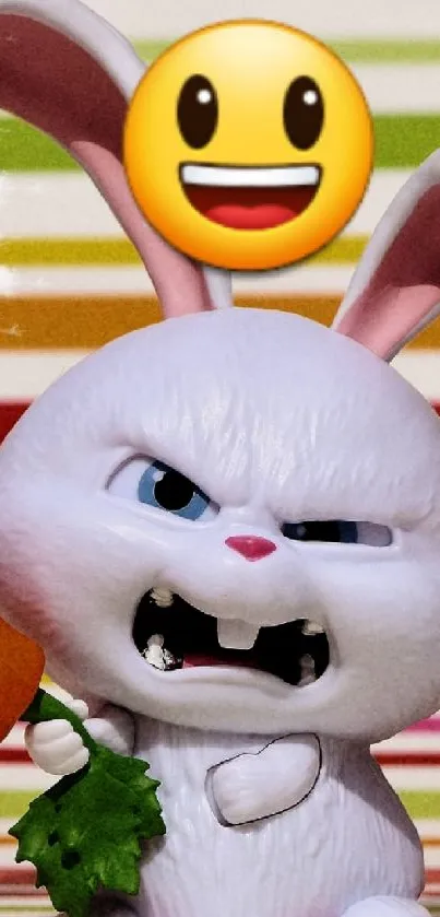 Playful Bunny Mobile Wallpaper - free download