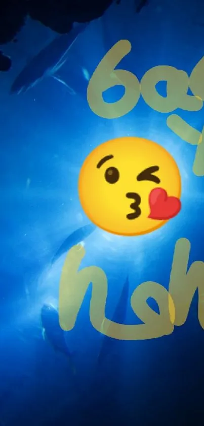 Playful Emoji Ocean Wallpaper - free download
