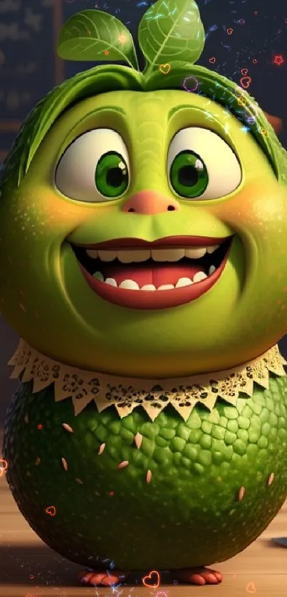 Playful Green Fruit Animation - free download