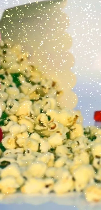 Popcorn Delight Mobile Wallpaper - free download