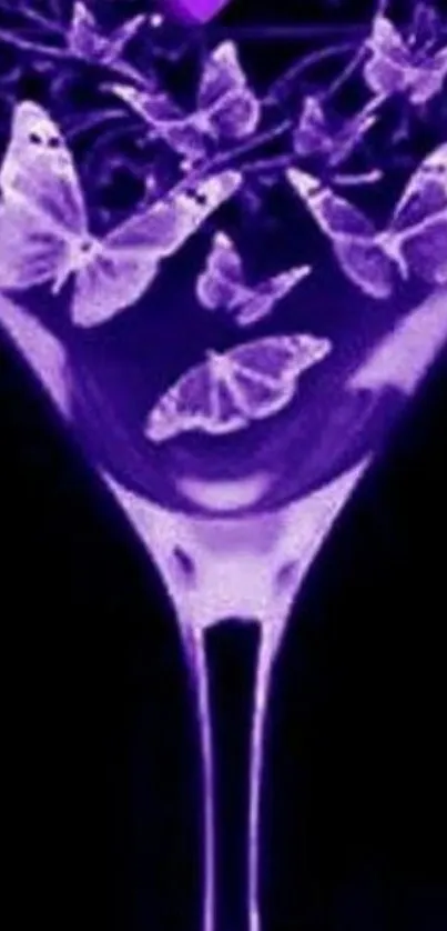 Purple Butterfly Fantasy Art - free download