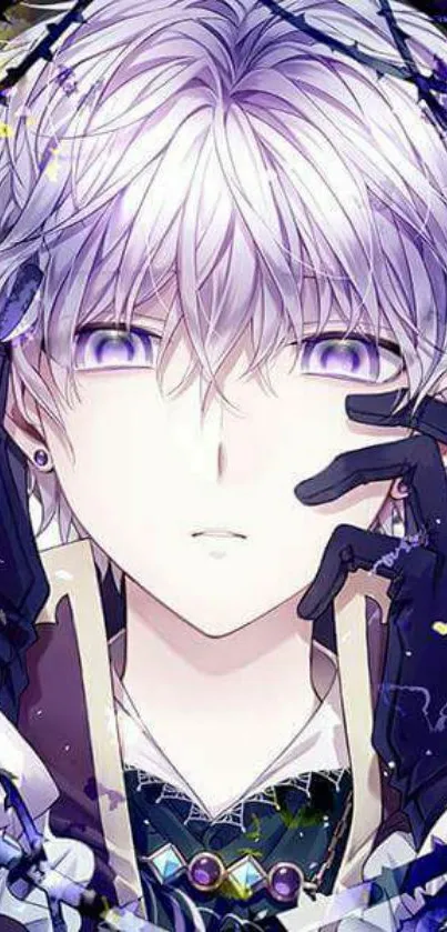 Purple Cartoon Azure Live Wallpaper - free download