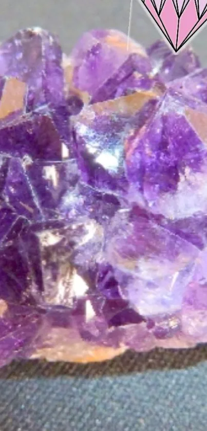 Purple Crystal Phone Wallpaper - free download