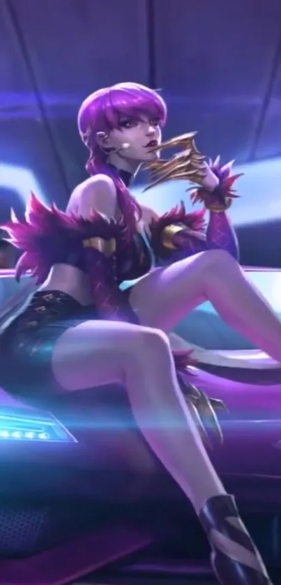 Purple Flash Photography Thigh Live Wallpaper - download