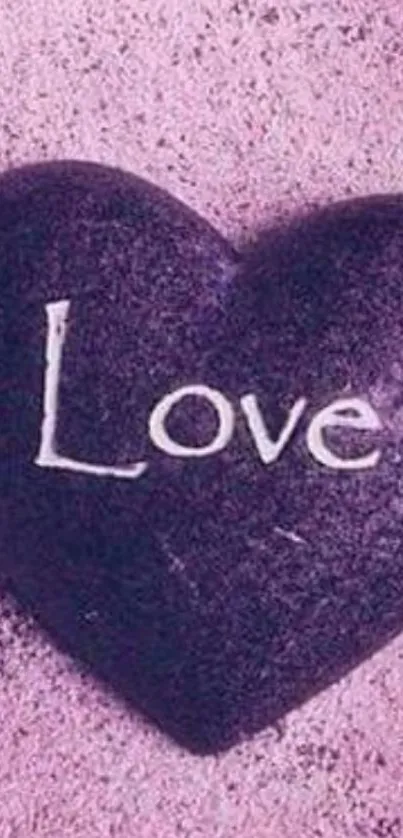Purple Heart Love Wallpaper - free download