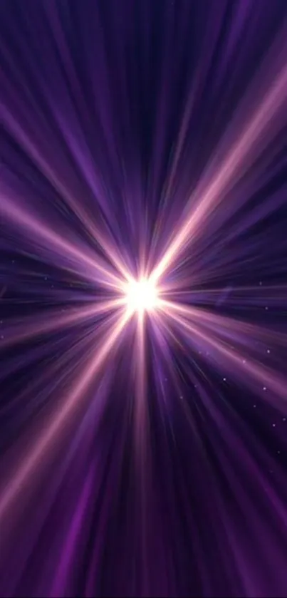 Radiant Purple Space Burst Wallpaper - free download