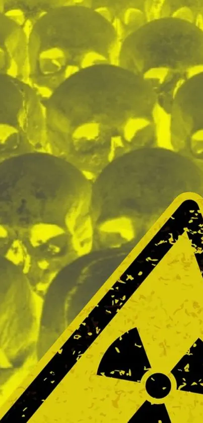 Radioactive Skull Art Wallpaper - free download