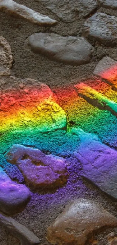 Rainbow Stone Mobile Wallpaper - free download