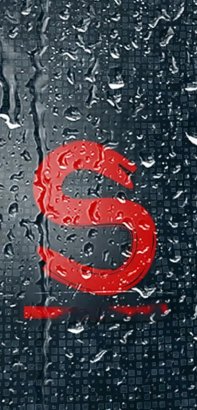 Rainy Red Logo Wallpaper - free download