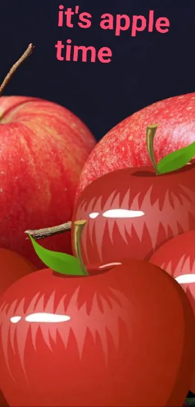 Red Apple Smartphone Background - free download
